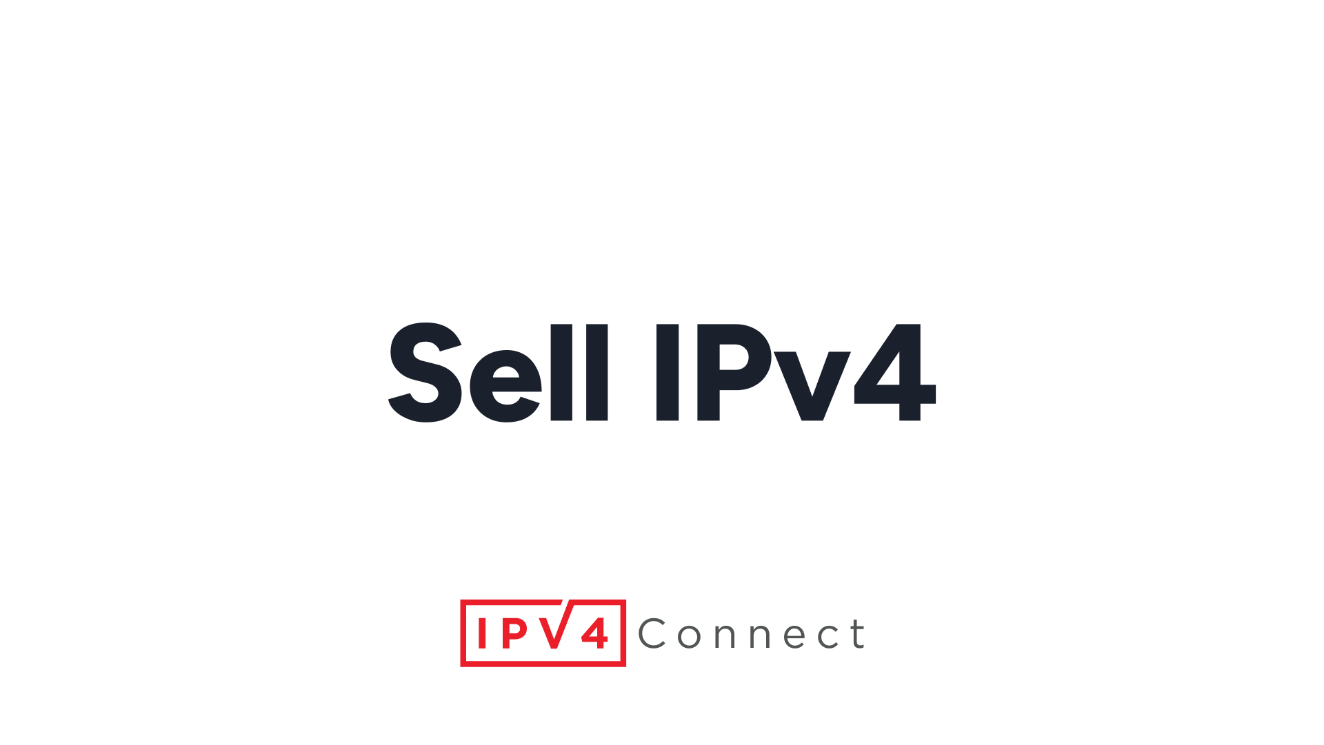Safely and Legally Sell IPv4 Addresses