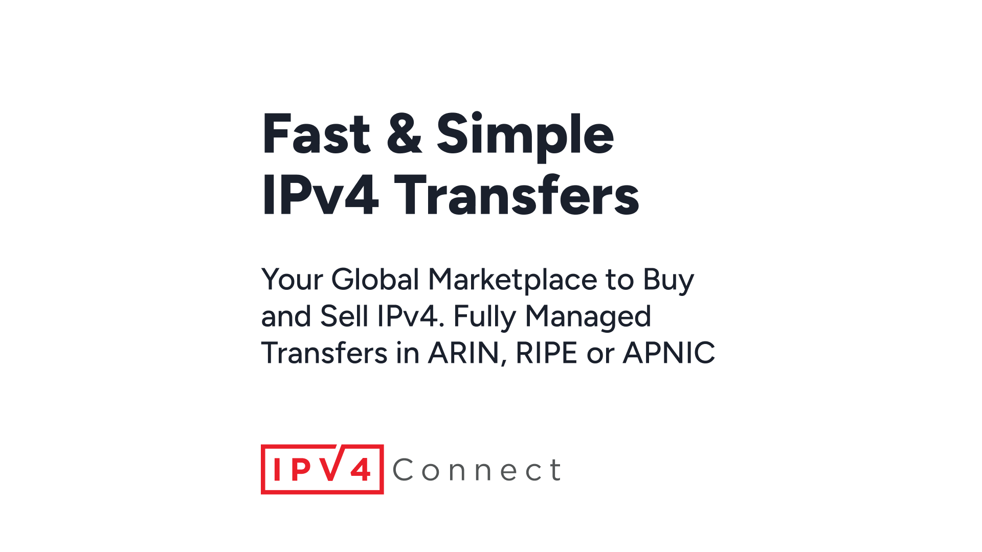 Global IPv4 Transfers in ARIN, RIPE, APNIC - Buy IP Addresses & Sell ...